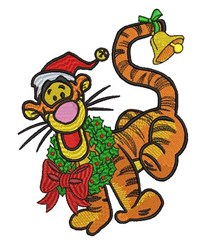 Tigger Christmas Embroidery Design | AnnTheGran.com