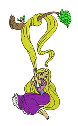 Rapunzel Embroidery Design | AnnTheGran.com