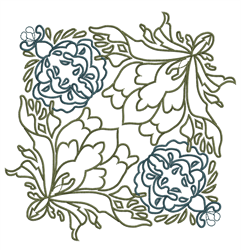 Stipple Quilt Block Embroidery Design | AnnTheGran.com