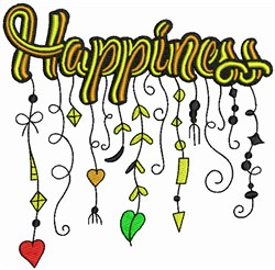 Happiness - Whimsical Embroidery Design | AnnTheGran.com
