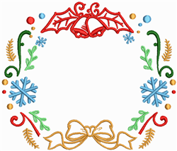 Christmas Frame Embroidery Design | AnnTheGran.com