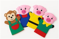 ITH Puppets Three Little Pigs Embroidery Design | AnnTheGran.com