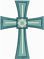 Ornate Geometric Cross Embroidery Design | AnnTheGran.com