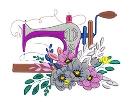 Flower Sewing Machine Embroidery Design | AnnTheGran.com