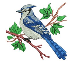 Blue Jay Embroidery Design | AnnTheGran.com