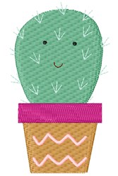 Potted Cactus Embroidery Design | AnnTheGran.com