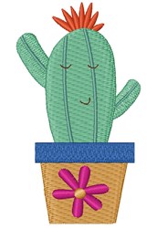 Potted Cactus Embroidery Design | AnnTheGran.com
