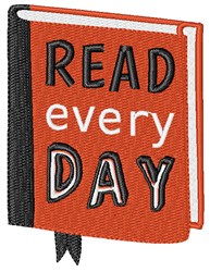 Read Every Day Embroidery Design | AnnTheGran.com