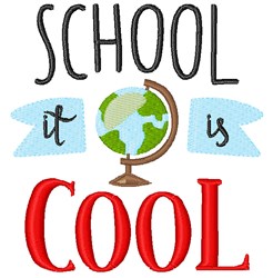 School Is Cool Embroidery Design | AnnTheGran.com