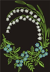 Lily Of The Valley Embroidery Design | AnnTheGran.com