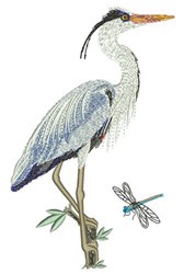 Heron Embroidery Design | AnnTheGran.com
