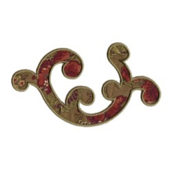 Applique Floral Scroll Embroidery Design | AnnTheGran.com