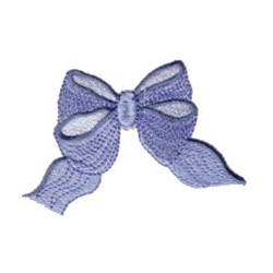 Blue Bow Embroidery Design | AnnTheGran.com