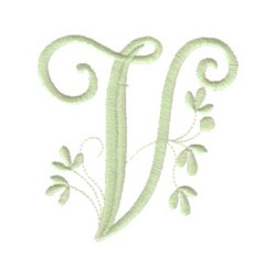 Vintage Leaflet V Embroidery Design | AnnTheGran.com