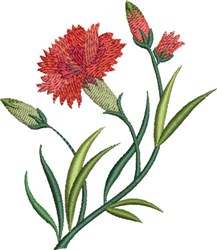 Carnation Embroidery Design | AnnTheGran.com
