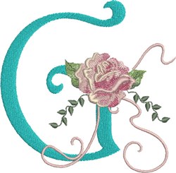 Harrington Rose G Embroidery Design | AnnTheGran.com