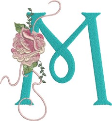Harrington Rose M Embroidery Design | AnnTheGran.com