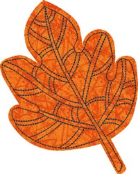 Raw Edge Leaf Applique 5 Embroidery Design | AnnTheGran.com