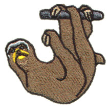 Sloth Embroidery Design | AnnTheGran.com