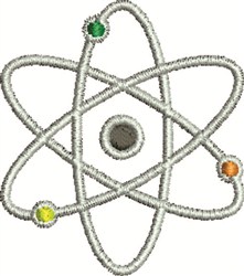 Atom Embroidery Design | AnnTheGran.com