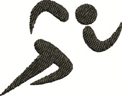 Running Man Embroidery Design | AnnTheGran.com