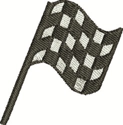 Checkered Flag Embroidery Design | AnnTheGran.com