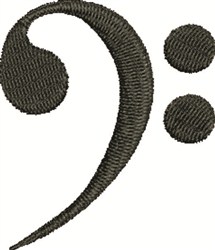 Bass Clef Embroidery Design | AnnTheGran.com