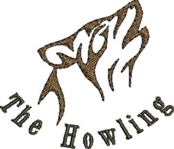 Howling Wolf Embroidery Design | AnnTheGran.com