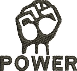Power Fist Embroidery Design | AnnTheGran.com