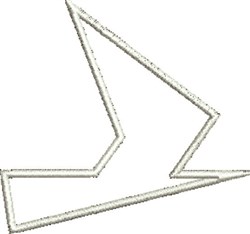 Bird Outline Embroidery Design | AnnTheGran.com