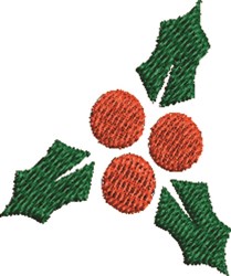 Holly Berries Embroidery Design | AnnTheGran.com