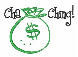 Money Cha Ching! Embroidery Design | AnnTheGran.com