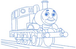 Thomas The Tank Engine Embroidery Design | AnnTheGran.com