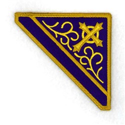 Bookmark Corner Cross Embroidery Design | AnnTheGran.com