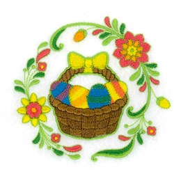 Easter Basket Embroidery Design | AnnTheGran.com