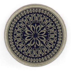 Circle Coaster Embroidery Design | AnnTheGran.com