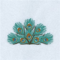 Peacock Feather Fan Embroidery Design | AnnTheGran.com