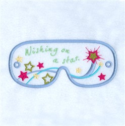 Wishing On A Star Mask Embroidery Design | AnnTheGran.com