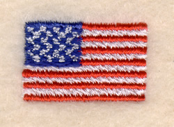 American Flag 1" Wide Embroidery Design | AnnTheGran.com