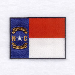 North Carolina State Flag Embroidery Design | AnnTheGran.com