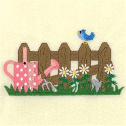 Garden Fence Embroidery Design | AnnTheGran.com