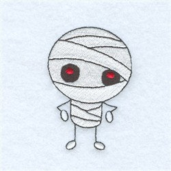 Halloween Mummy Embroidery Design | AnnTheGran.com