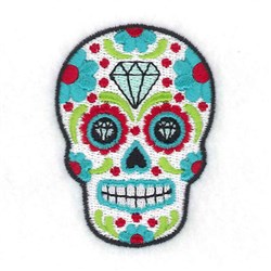Diamond Skull Embroidery Design | AnnTheGran.com