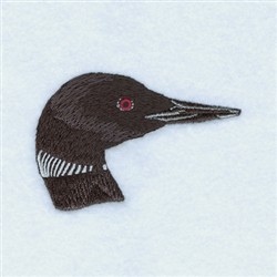 Adult Loon Head Embroidery Design | AnnTheGran.com