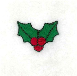 Holly with Berries Embroidery Design | AnnTheGran.com