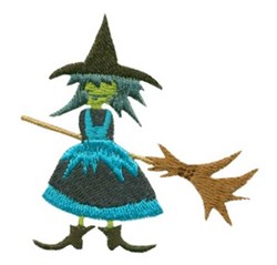 Free Witch Embroidery Design | AnnTheGran.com