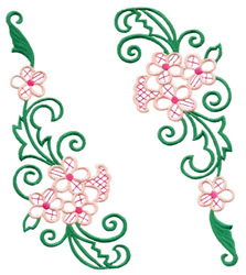 Floral Swags Embroidery Design | AnnTheGran.com