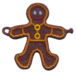 Gingerbread Boy Embroidery Design | AnnTheGran.com