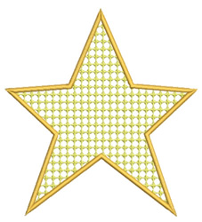 Filled Star Embroidery Design | AnnTheGran.com