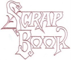 Scrapbook Outline Embroidery Design | AnnTheGran.com